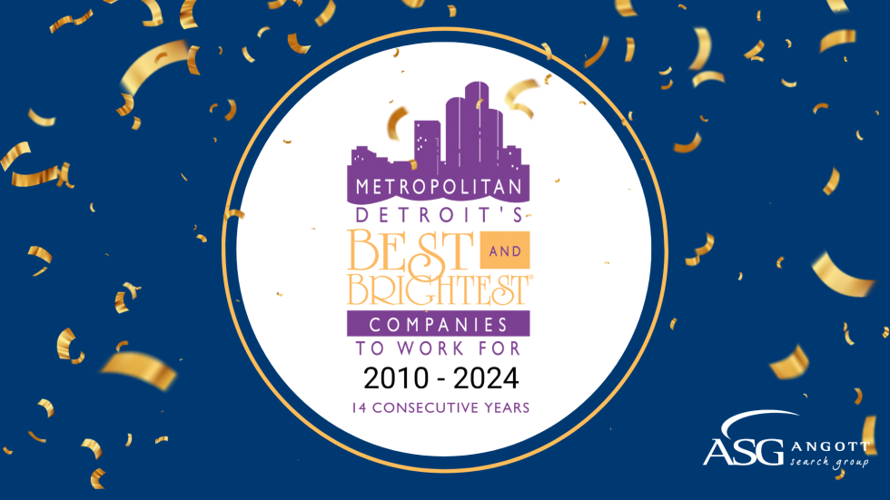 Angott Search Group has been named one of the "101 Best & Brightest ...